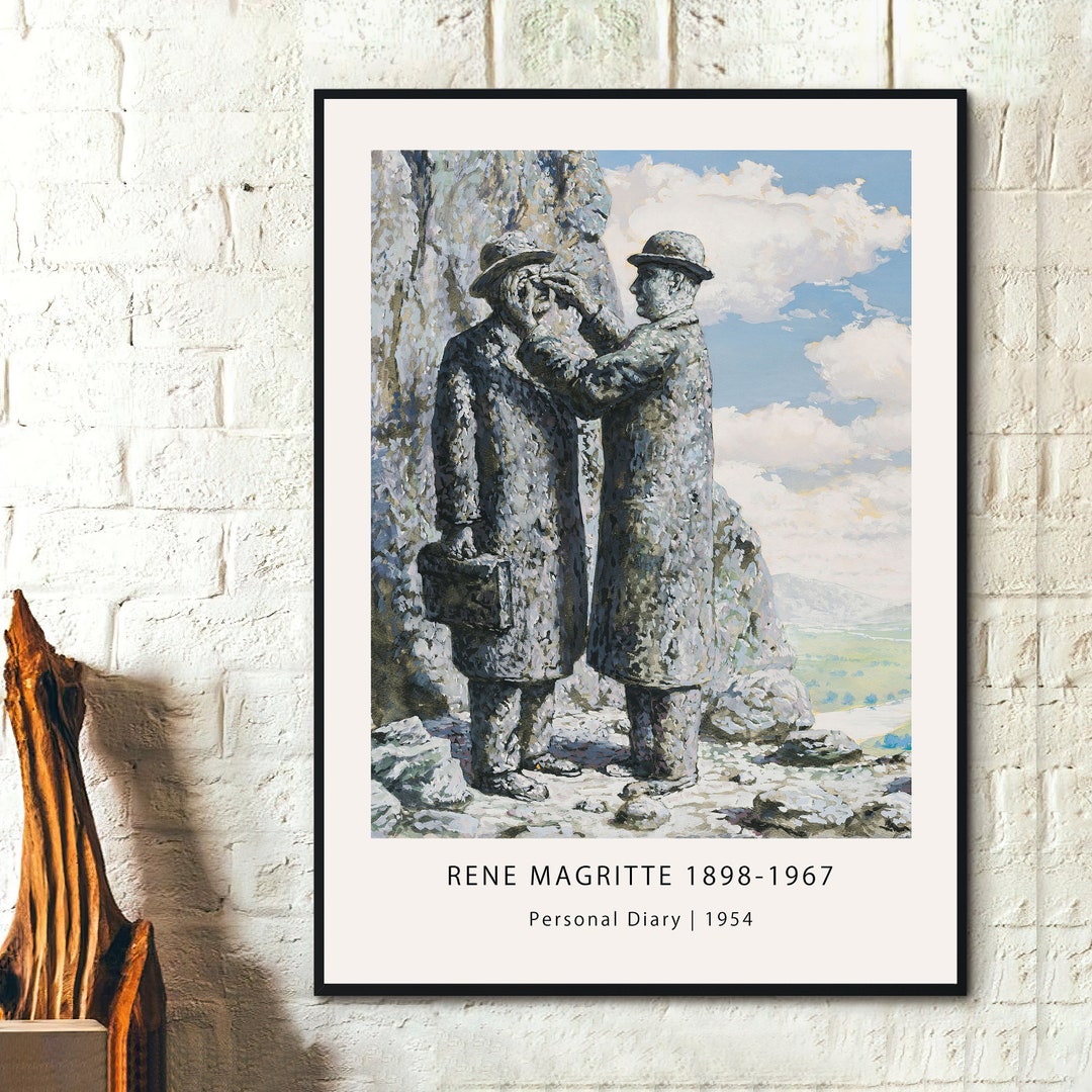 Rene Magritte Exhibition Poster - Personal Diary _ 1954 Painting Art ...