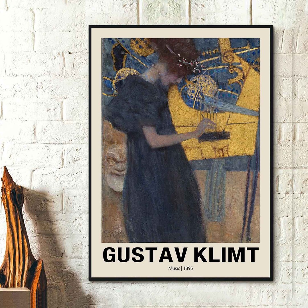 Gustav Klimt Art Print- Music 1895 - Gustav Klimt Print Gustav Klimt ...