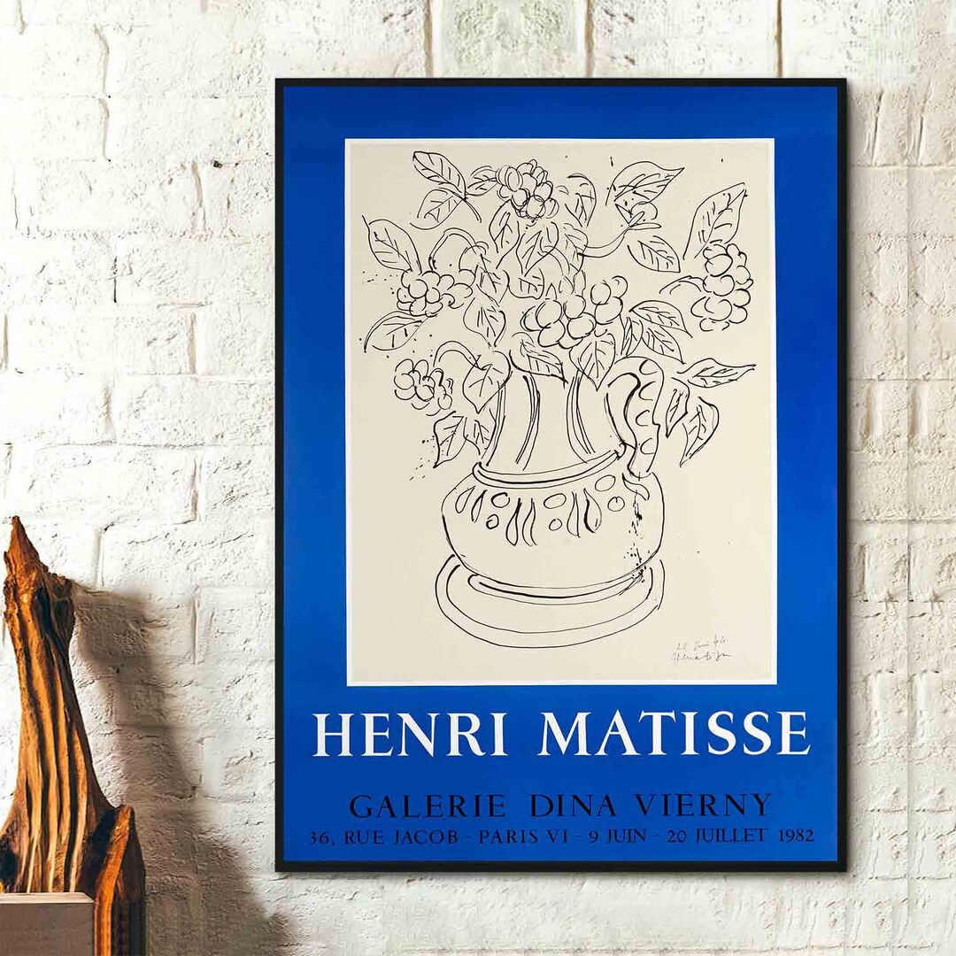 Henri Matisse Exhibition Poster Art- Galerie Dina Vierny After Henri ...