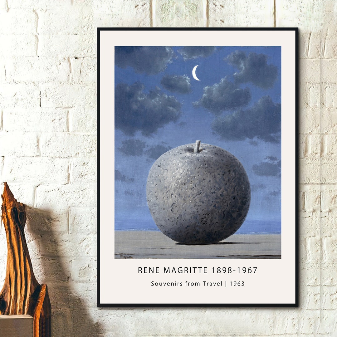 Rene Magritte Exhibition Poster - Souvenirs From Travel 1963 - Painting ...