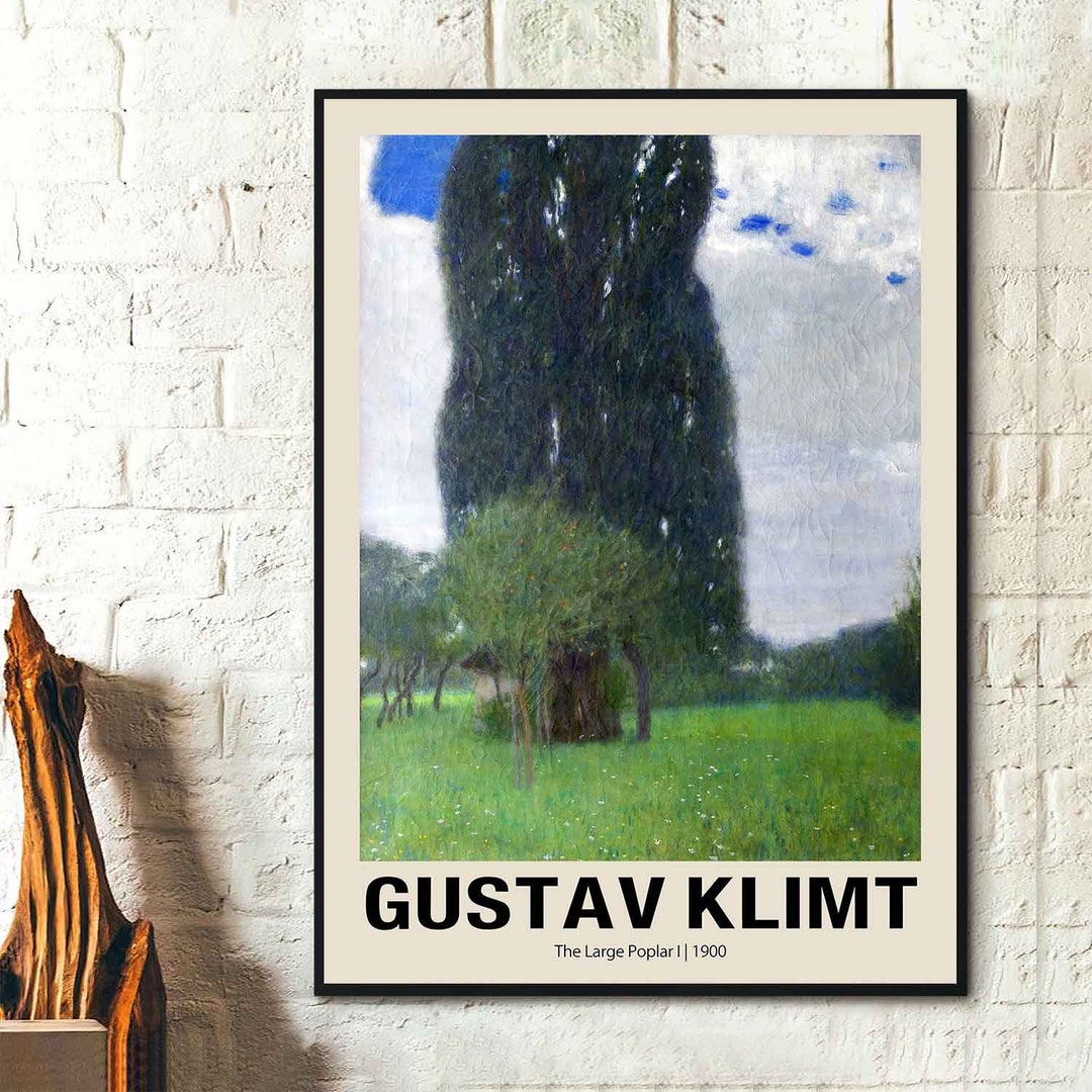 Gustav Klimt Art Print- the Large Poplar I 1900 - Gustav Klimt Prints ...