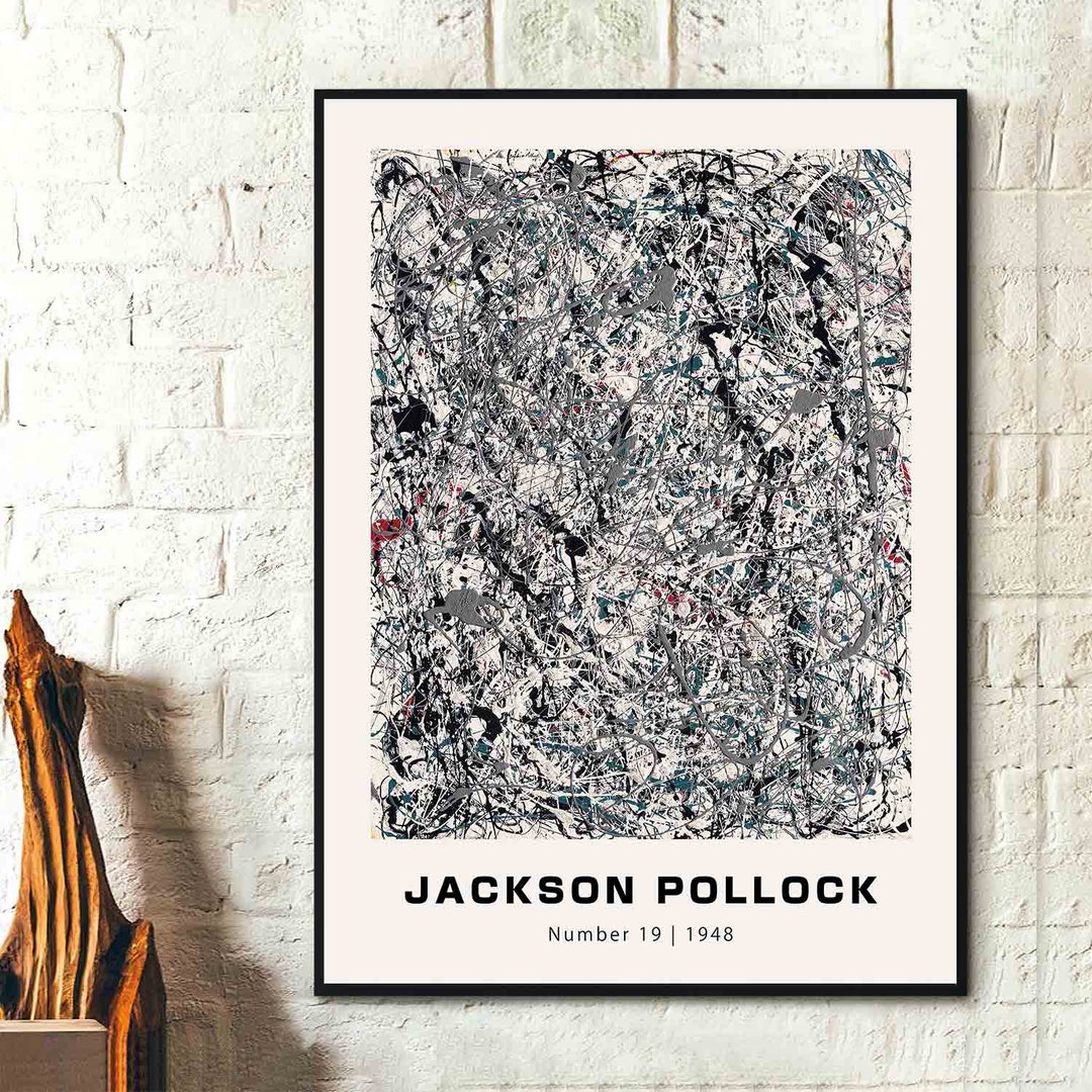 Jackson Pollock number 19 1948 Poster, Jackson Pollock Poster, Modern ...