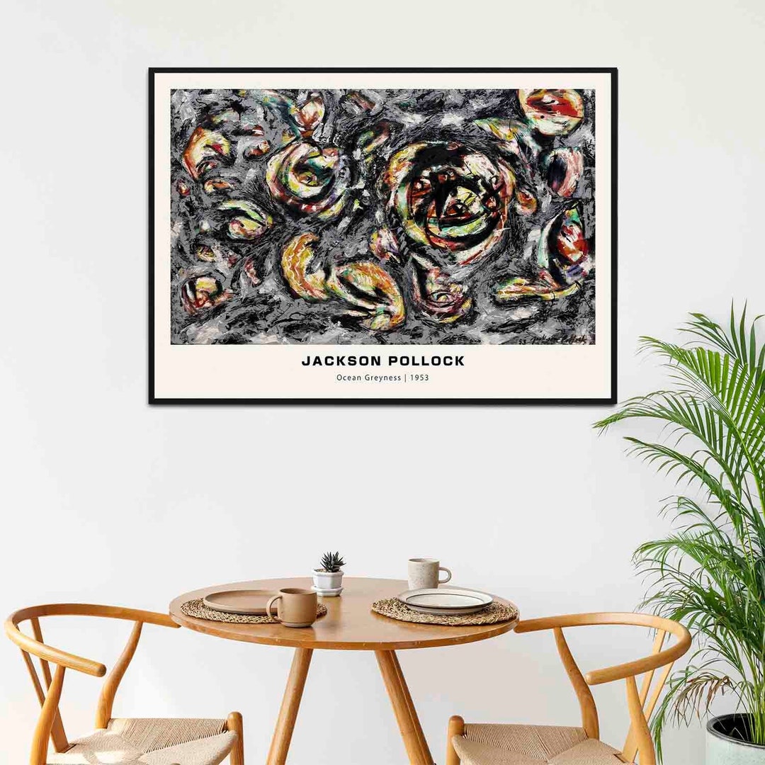 Jackson Pollock - Ocean Greyness 1953- Poster, Jackson Pollock Poster ...