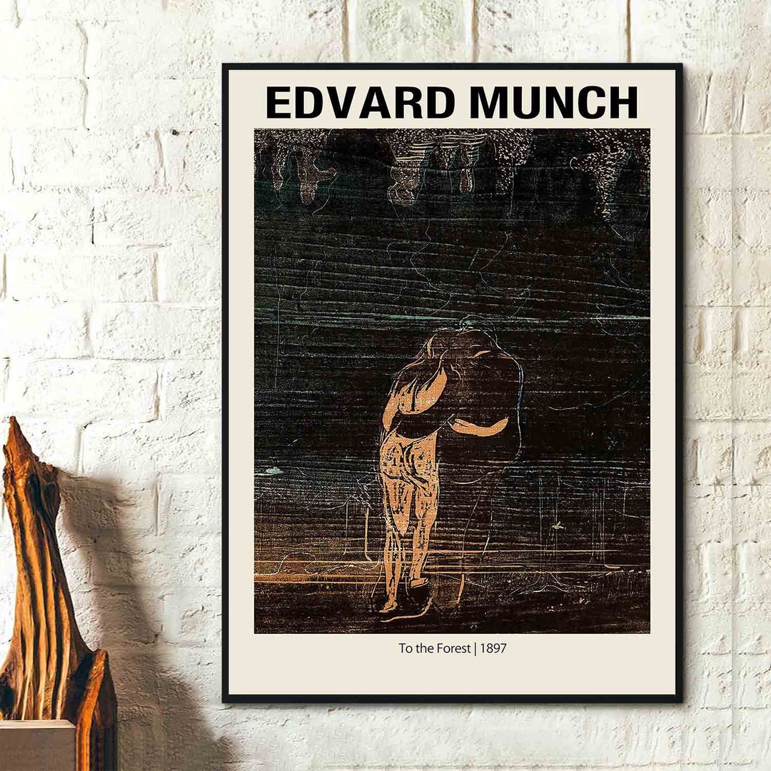 Edvard Munch Art Print- to the Forest 1897 - Edvard Munch Poster ...