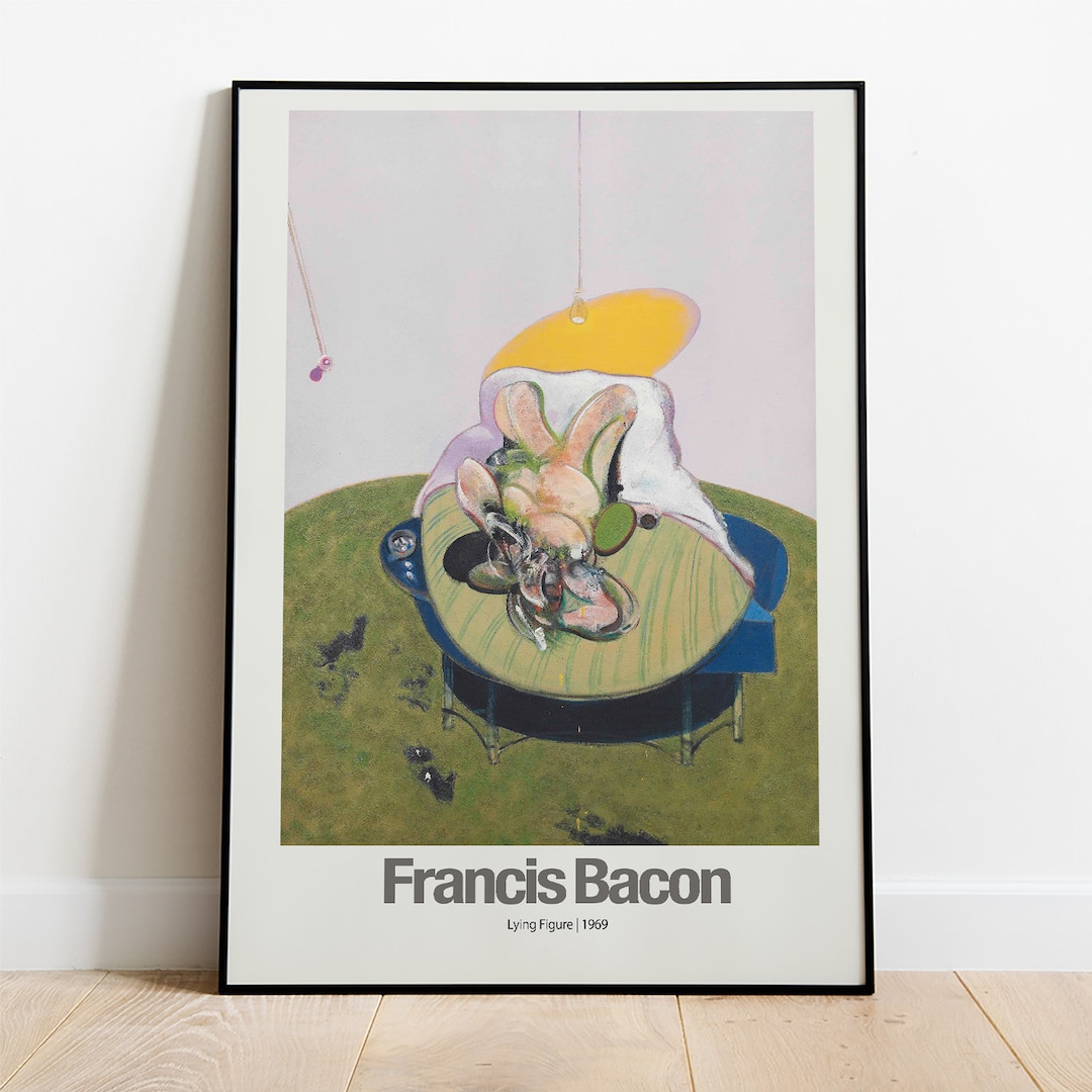 Francis Bacon Exhibition Poster- Lying Figure _ 1969 - Painting Art ...