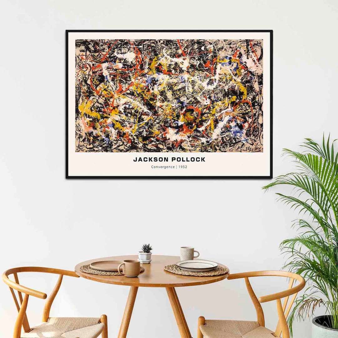 Jackson Pollock - Convergence 1952 - Poster, Jackson Pollock Poster ...