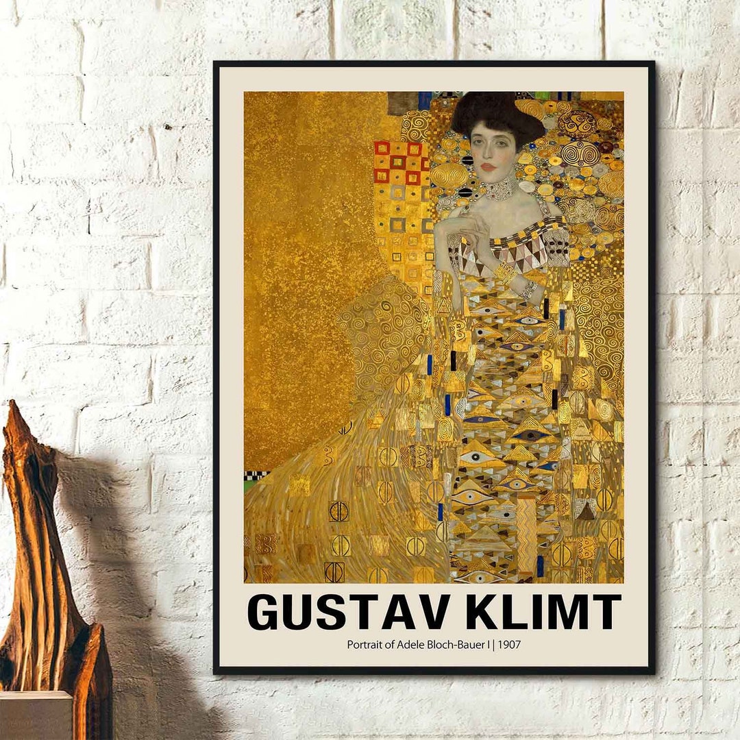 Gustav Klimt Art Print- Portrait of Adele Bloch-bauer I 1907 - Gustav ...