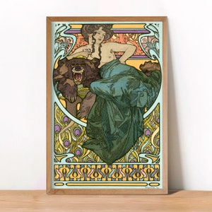 Alphonse Mucha Poster Digital Download - Untitled _ 1902 - Mucha Wall ...