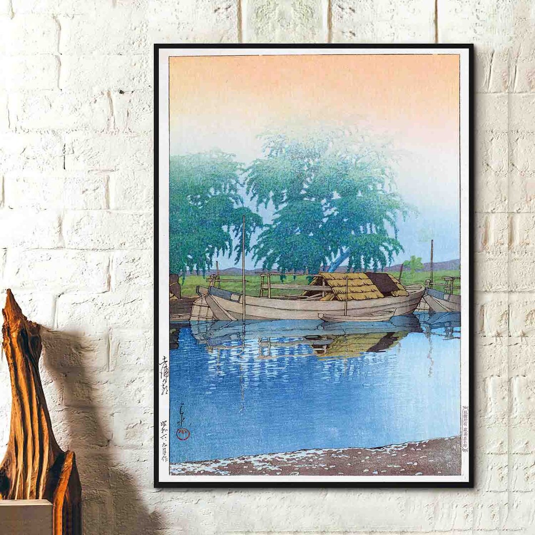 Morning at Tsuchiura 1931- Kawase Hasui Print Japanese Print Ukiyo-e ...