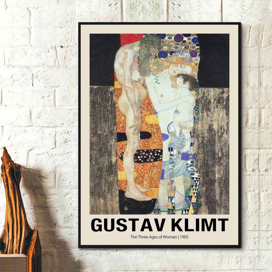 Gustav Klimt Art Print- the Three Ages of Woman 1905 - Gustav Klimt ...