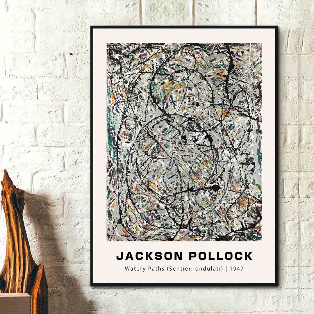 Jackson Pollock -watery Paths (sentieri Ondulati) 1947- Poster, Jackson ...