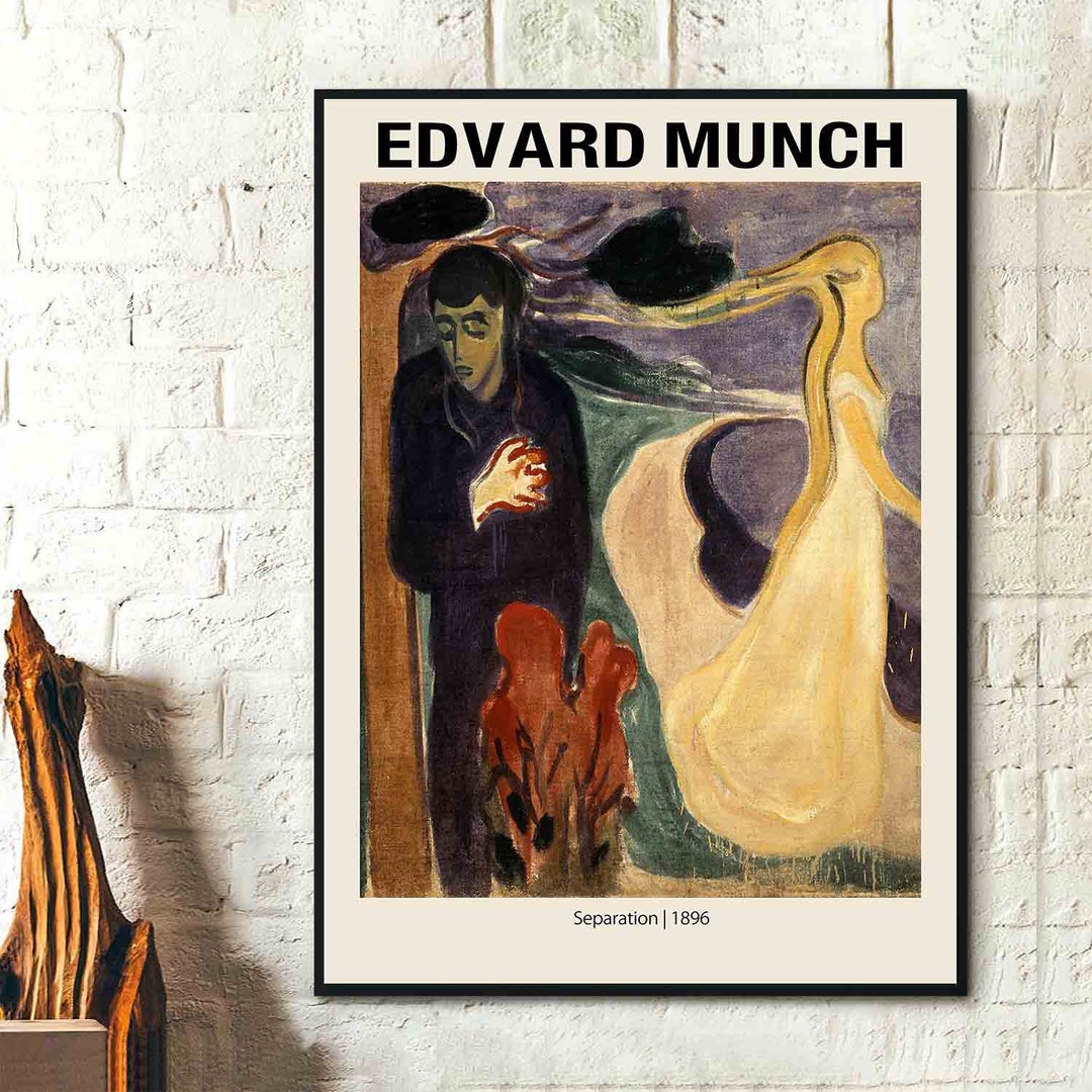 Edvard Munch Art Print- Separation 1896- Edvard Munch Poster, Edvard ...