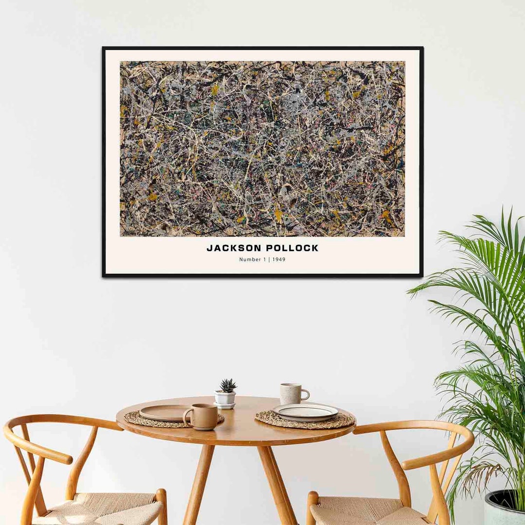 Jackson Pollock number 1 1949 Poster, Jackson Pollock Poster, Modern ...
