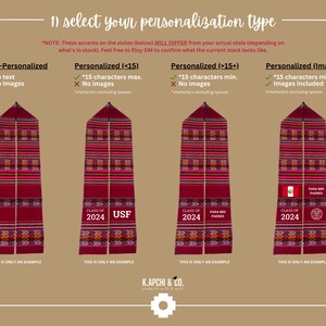 Personalized | Andean/peruvian Graduation Stole - Etsy