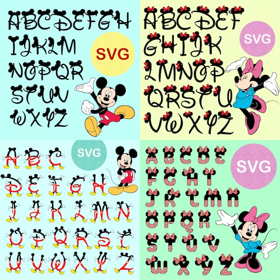 Minnie Mouse Letter Font