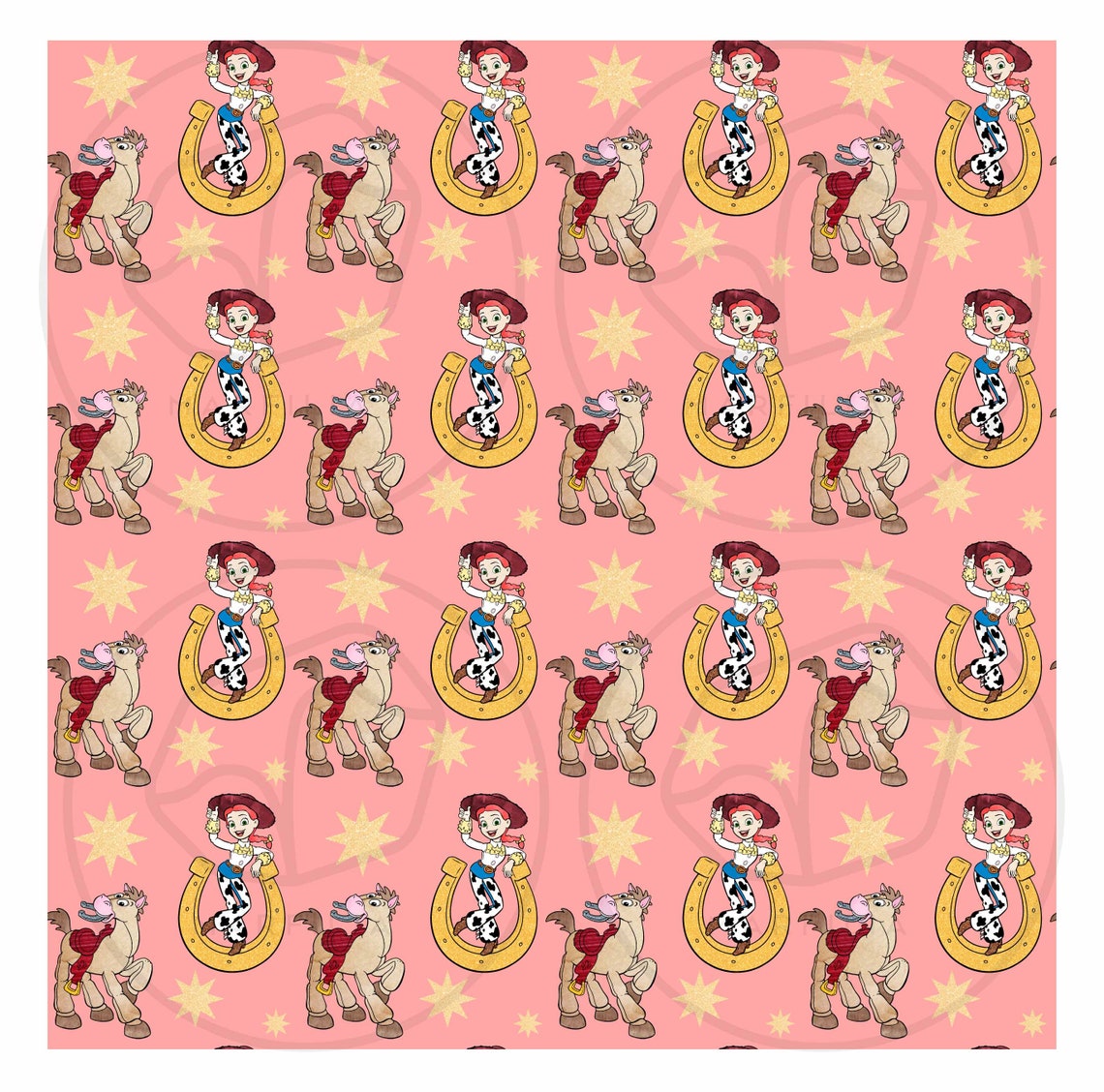 Toy Story Jessie Seamless Pattern Toy Story Pattern Jessie - Etsy