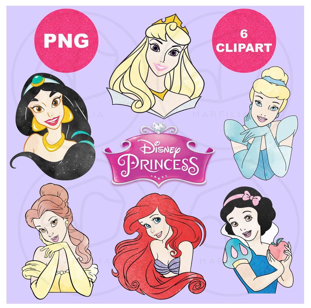 Princess PNG Clipart Descarga Digital Instantánea Para Planchar O ...