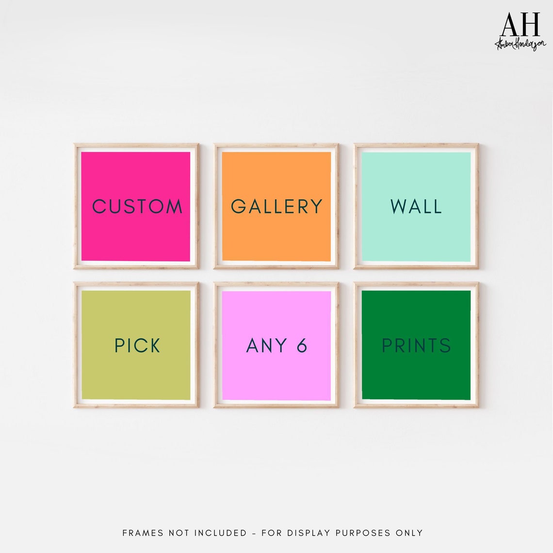 Custom Gallery Wall Set of 6 Prints of Your Choice Pick Your | Etsy