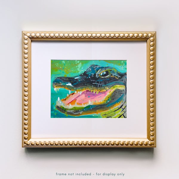 Alligator Print - Etsy