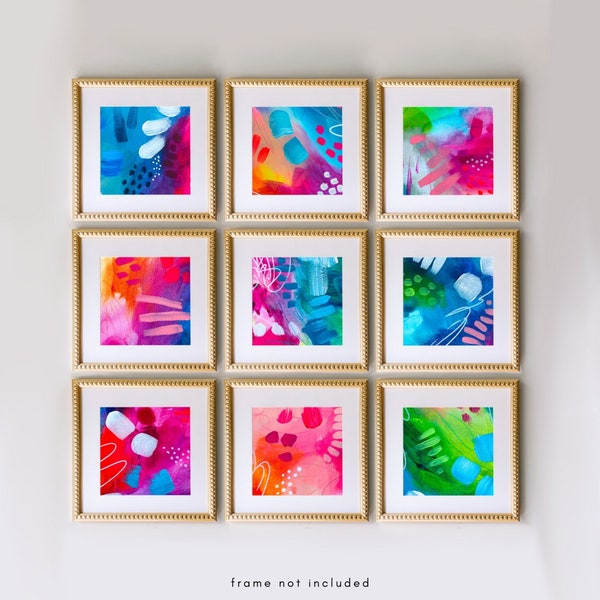 Jewel Tone Wall Art - Etsy