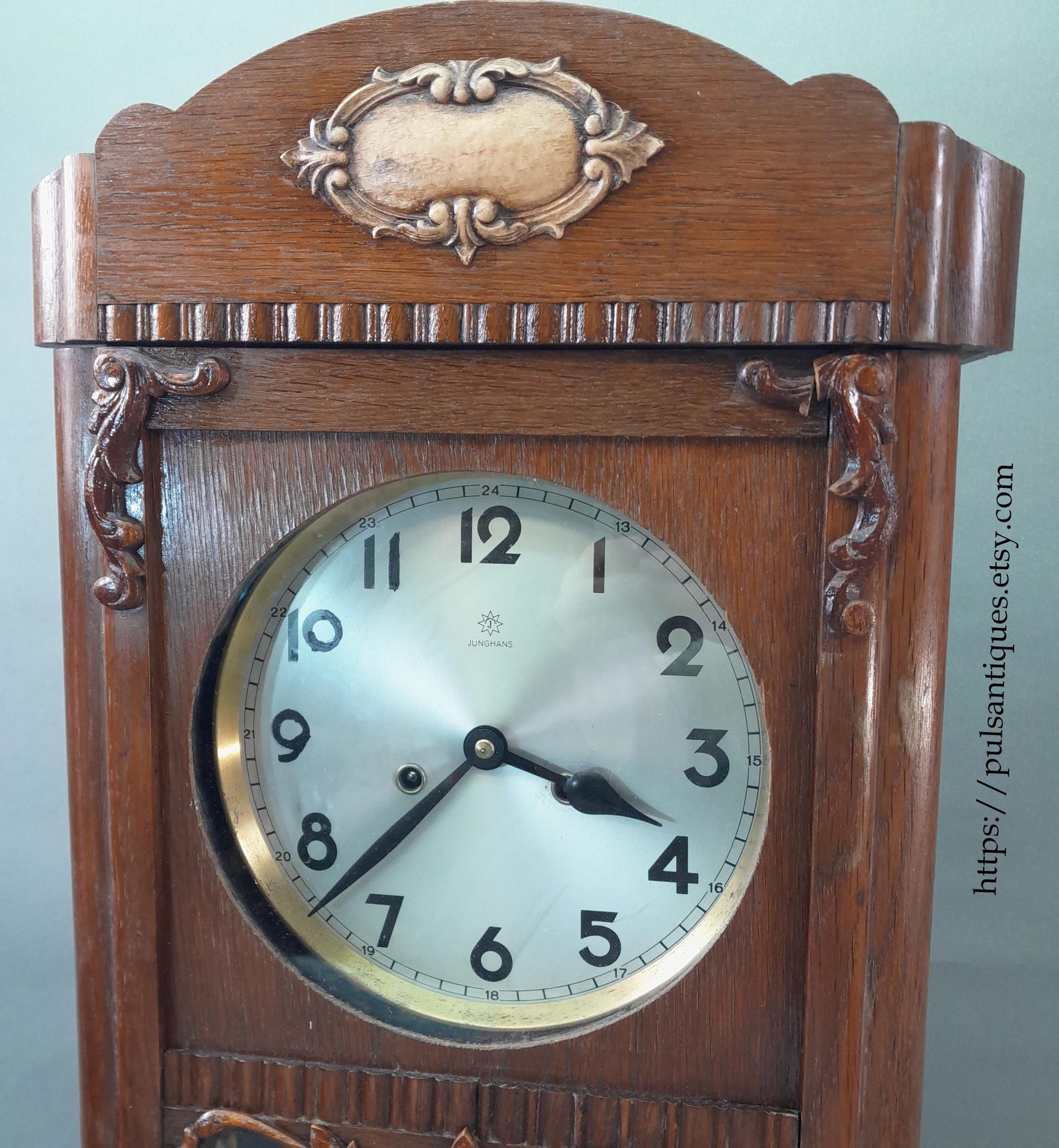 Antique German Wall Clock - Etsy