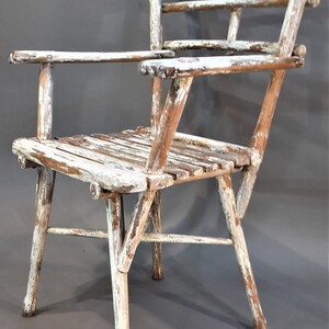 RUSTIC Simple WOODEN ARMCHAIR - Etsy
