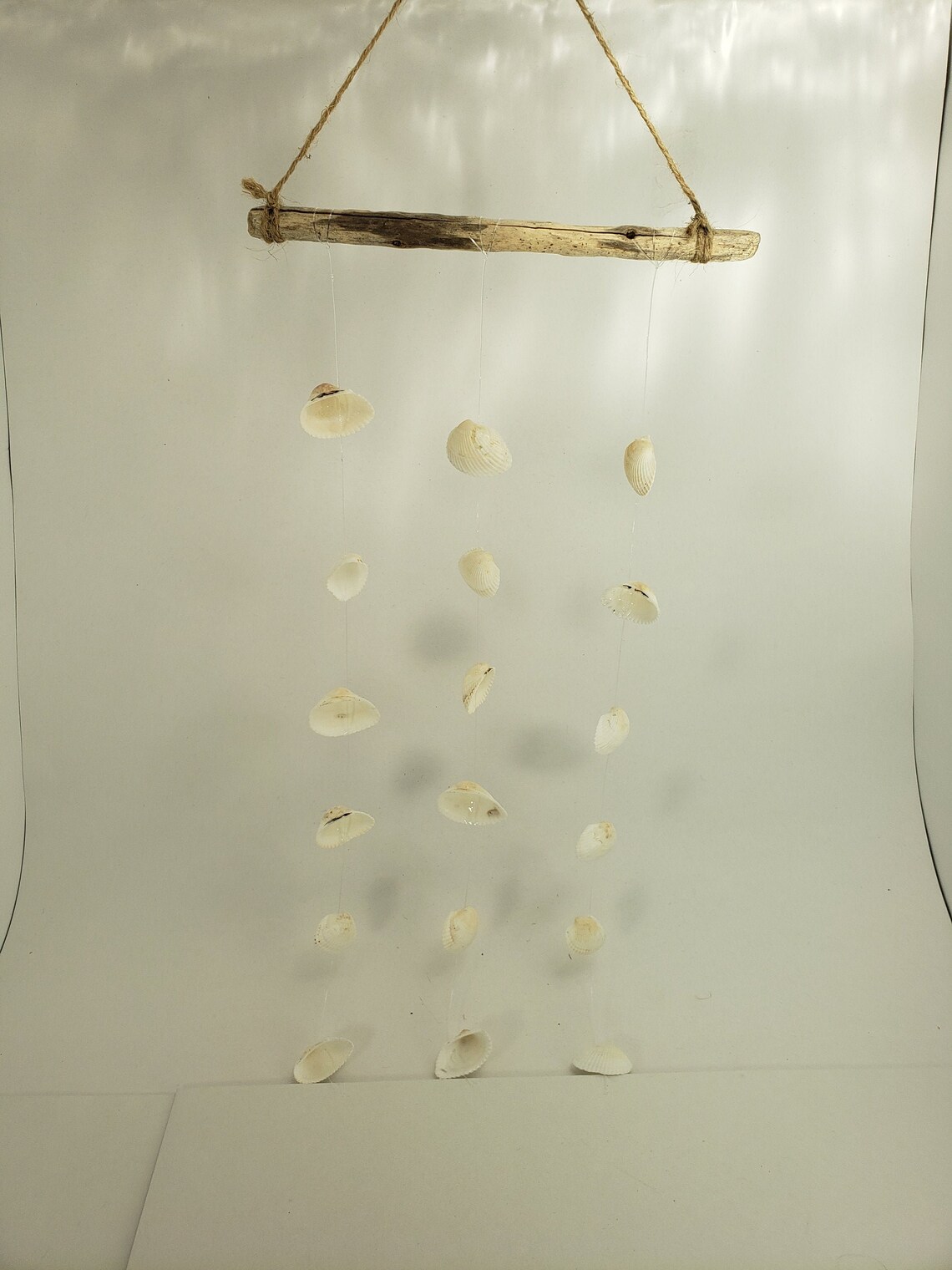 Handmade Driftwood and Sea Shell Mobile, Sea Shell Wall Art, Driftwood ...