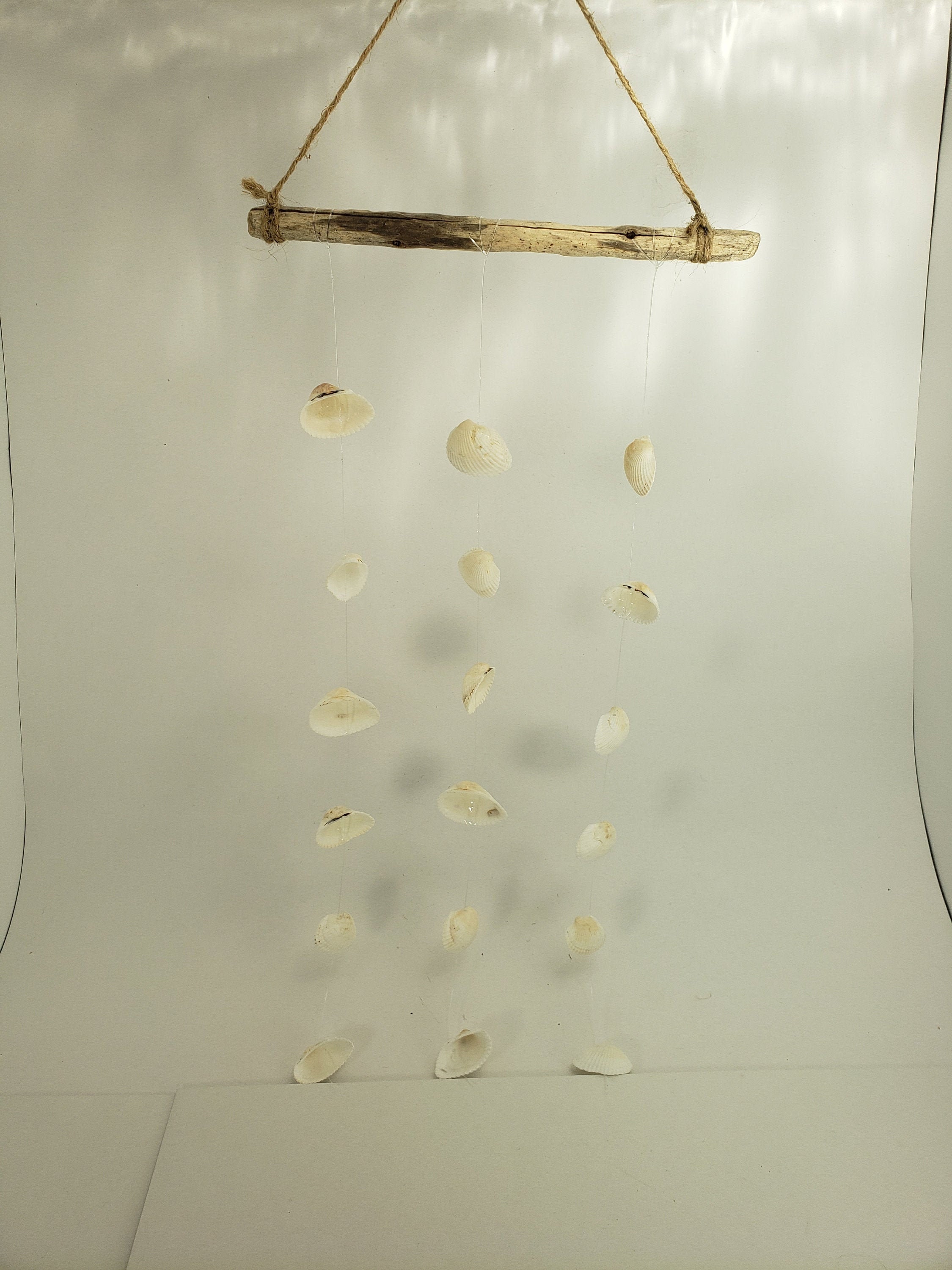 Handmade Driftwood and Sea Shell Mobile, Sea Shell Wall Art, Driftwood ...