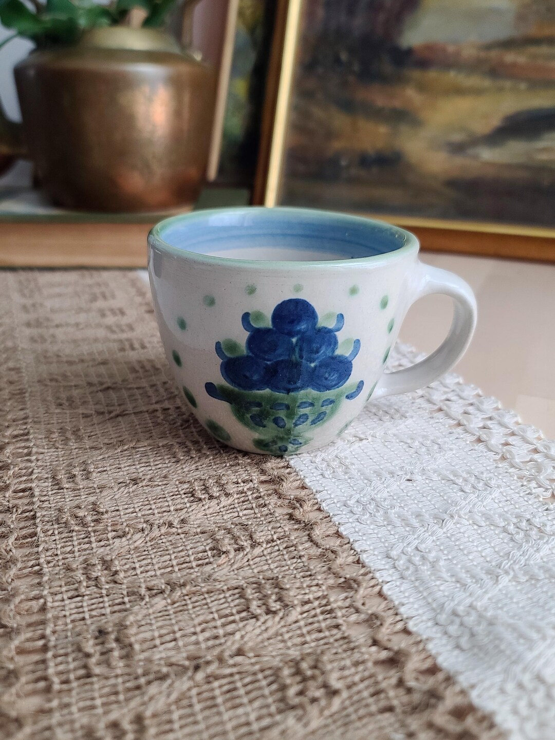 Vintage M.A. Hadley Pottery Kentucky Hand-painted Stoneware Mug ...
