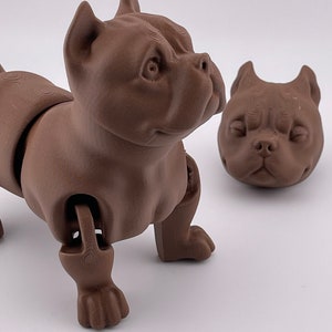 American Bully Articulating 3d Printed Toy - Etsy