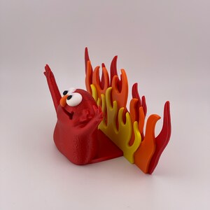 Hellmo Meme Fire Elmo Meme Burning Elmo Art - Etsy