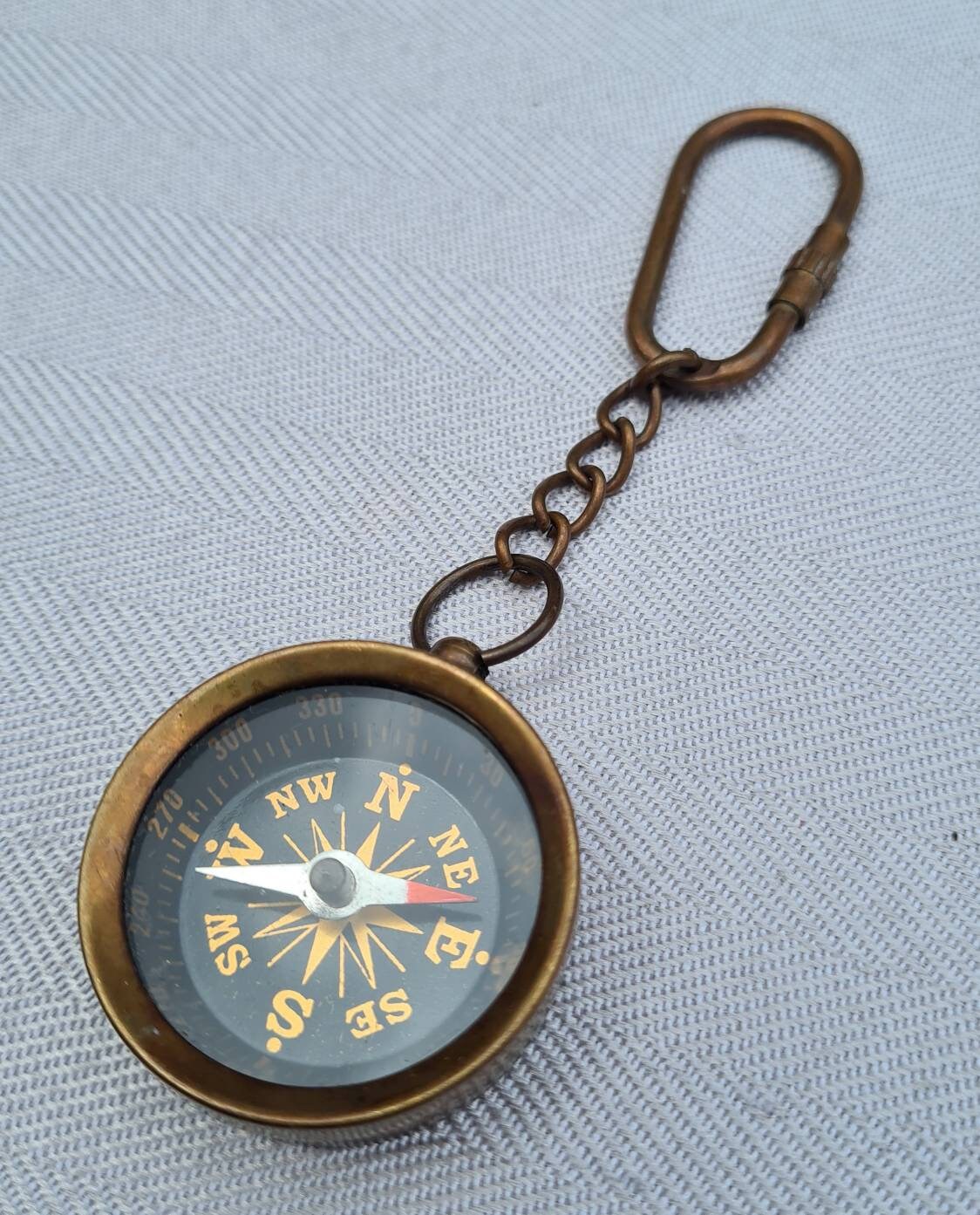 Keychain Compass | Etsy