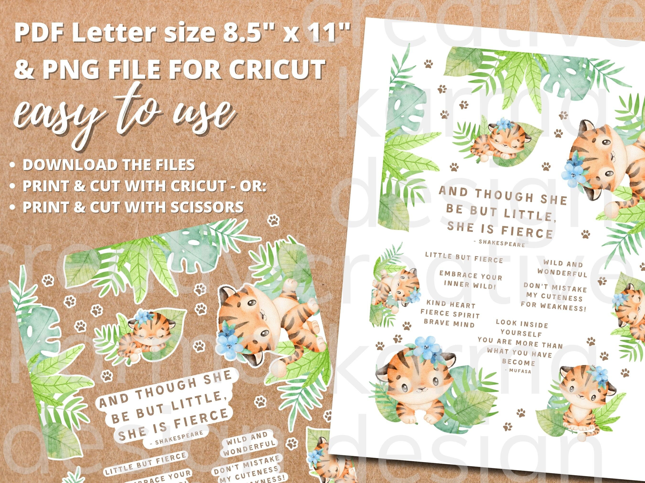 Baby Tiger Printable Planner Stickers Classic Happy Planner Instant ...