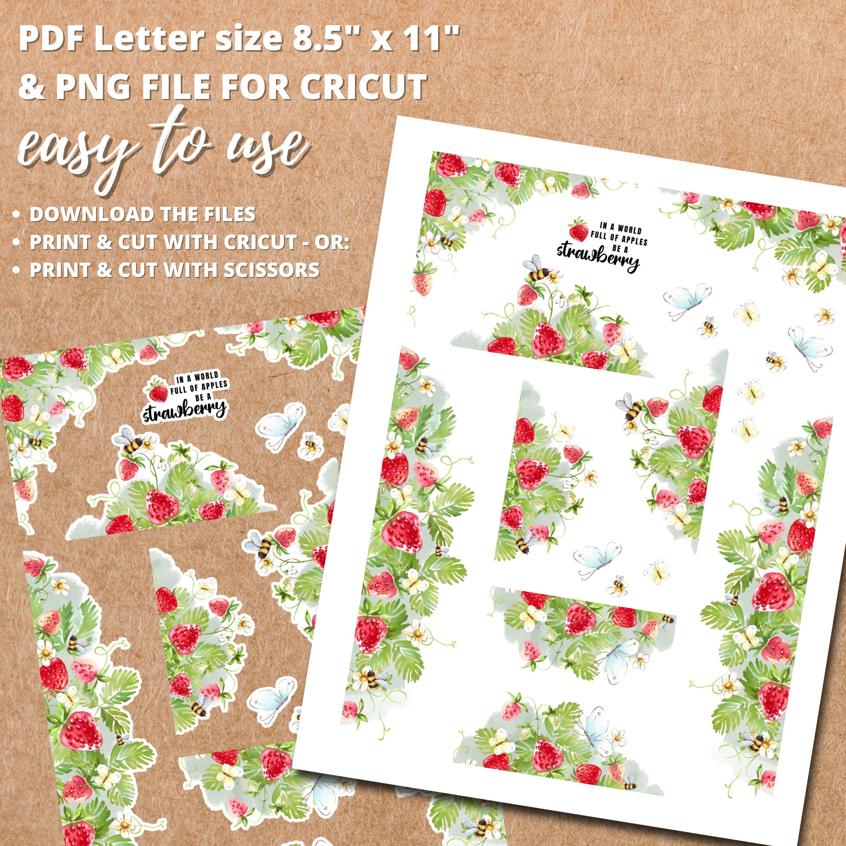 Strawberries Printable Planner Stickers Happy Planner Strawberry ...