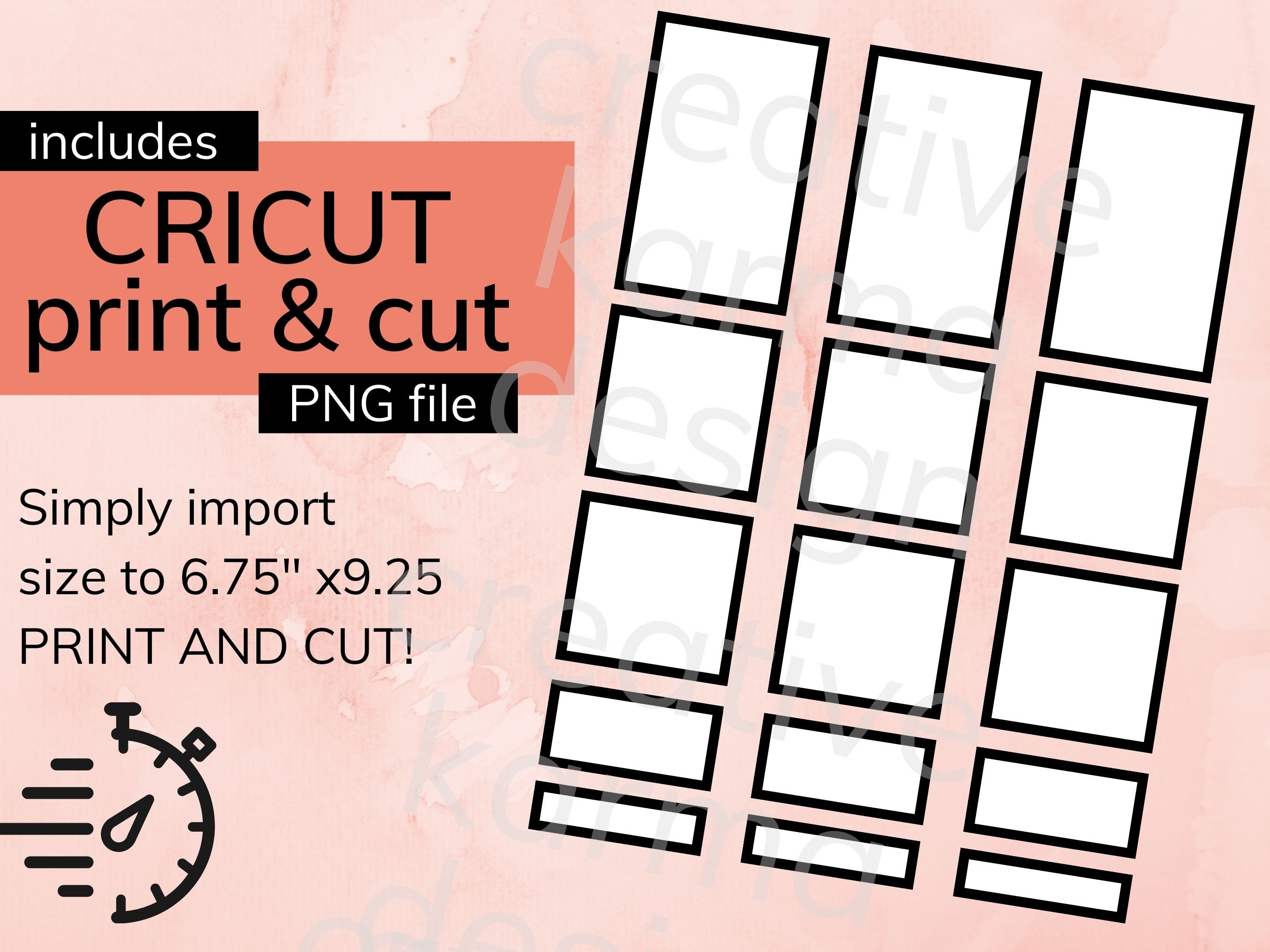 BIG Blue Box Planner Stickers Printable Instant Download PDF & PNG ...