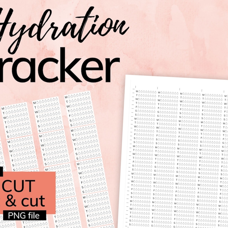 Happy Planner Stickers Water Tracker - Etsy