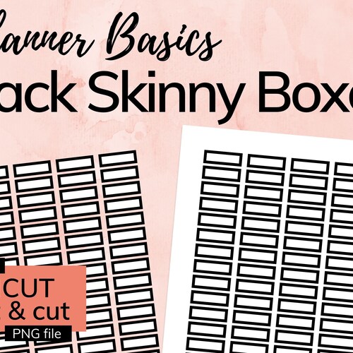 Black Box Stickers PRINTABLE Instant Download Multiple - Etsy