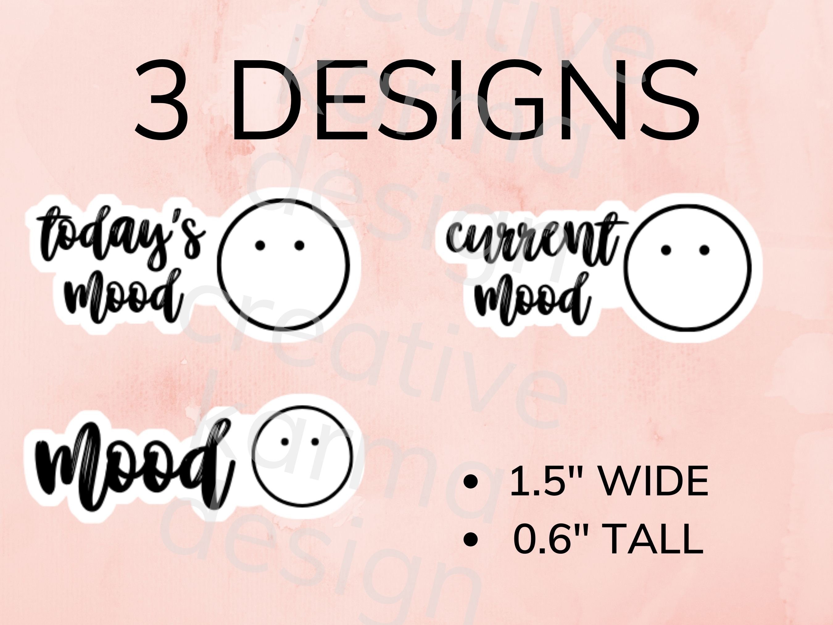 Daily Mood Tracker Printable Stickers - Instant Digital Download PDF ...