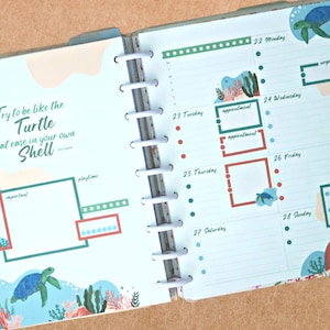 Printable Planner Stickers | Happy Planner | Sea Turtles and Ocean ...