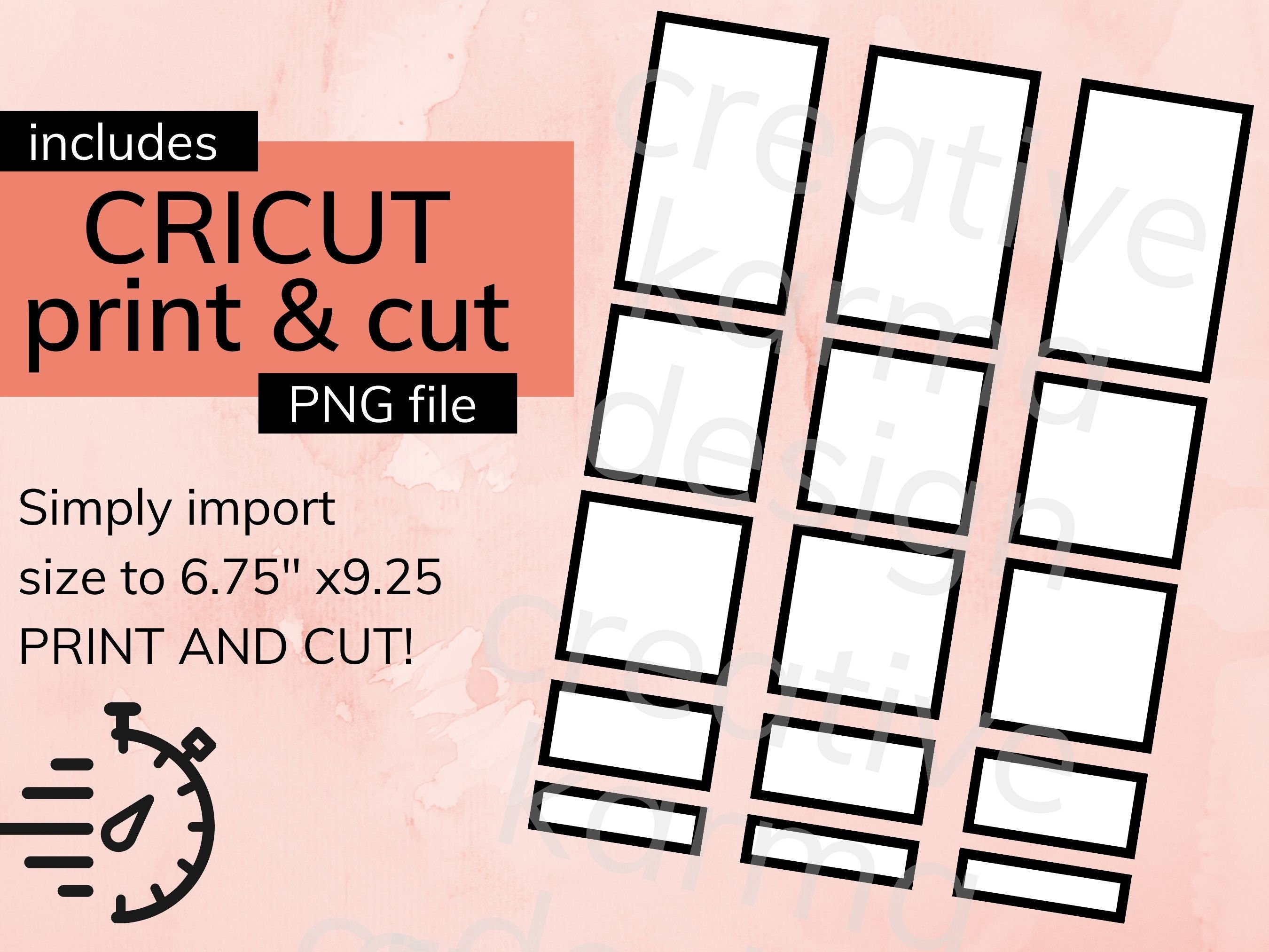 Big Black Box Planner Stickers: Cricut Compatible (PDF & PNG) - Etsy
