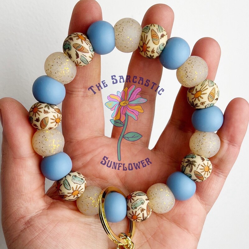 Beaded Keychain - Etsy