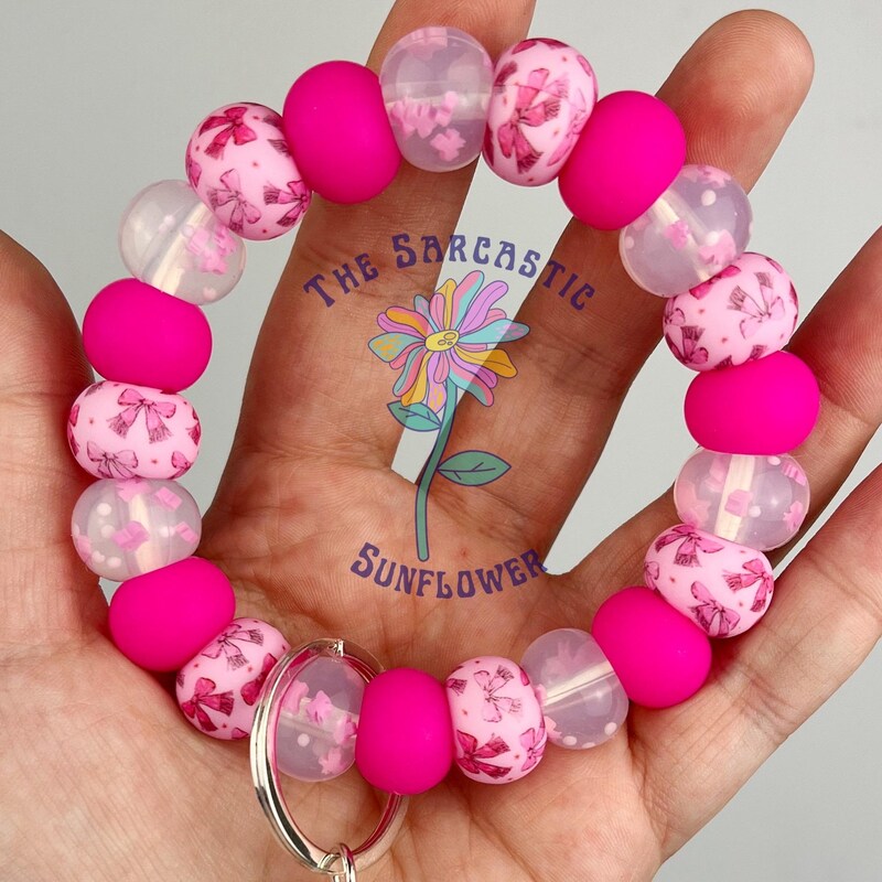 Beads Bow Key Chain - Etsy