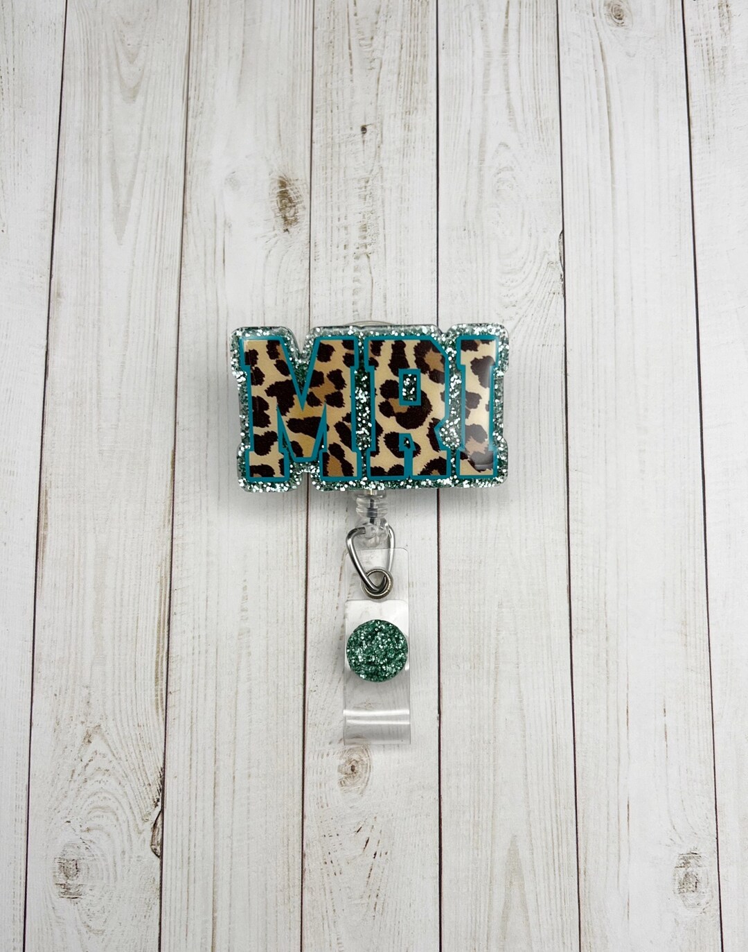 MRI Leopard Print Badge Reel | Cute Badge Reel | Radiology Badge Reel ...