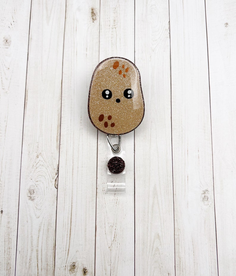 Potato Badge Reel | Glitter Badge Reel | Funny Badge Holder | Nurse ...
