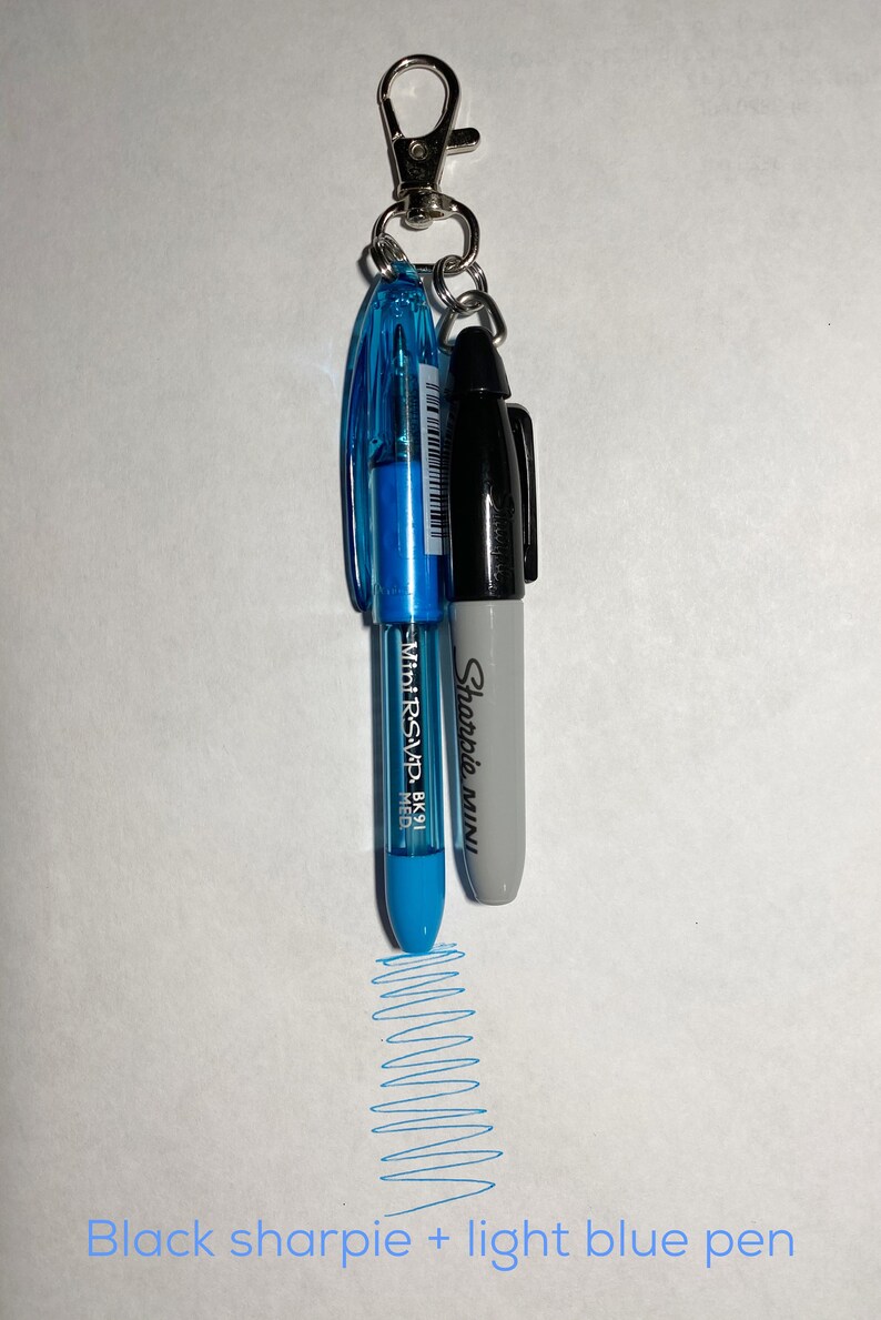 Sharpie and Pen Keychain Badge Reel Sharpie Badge Reel Pen - Etsy