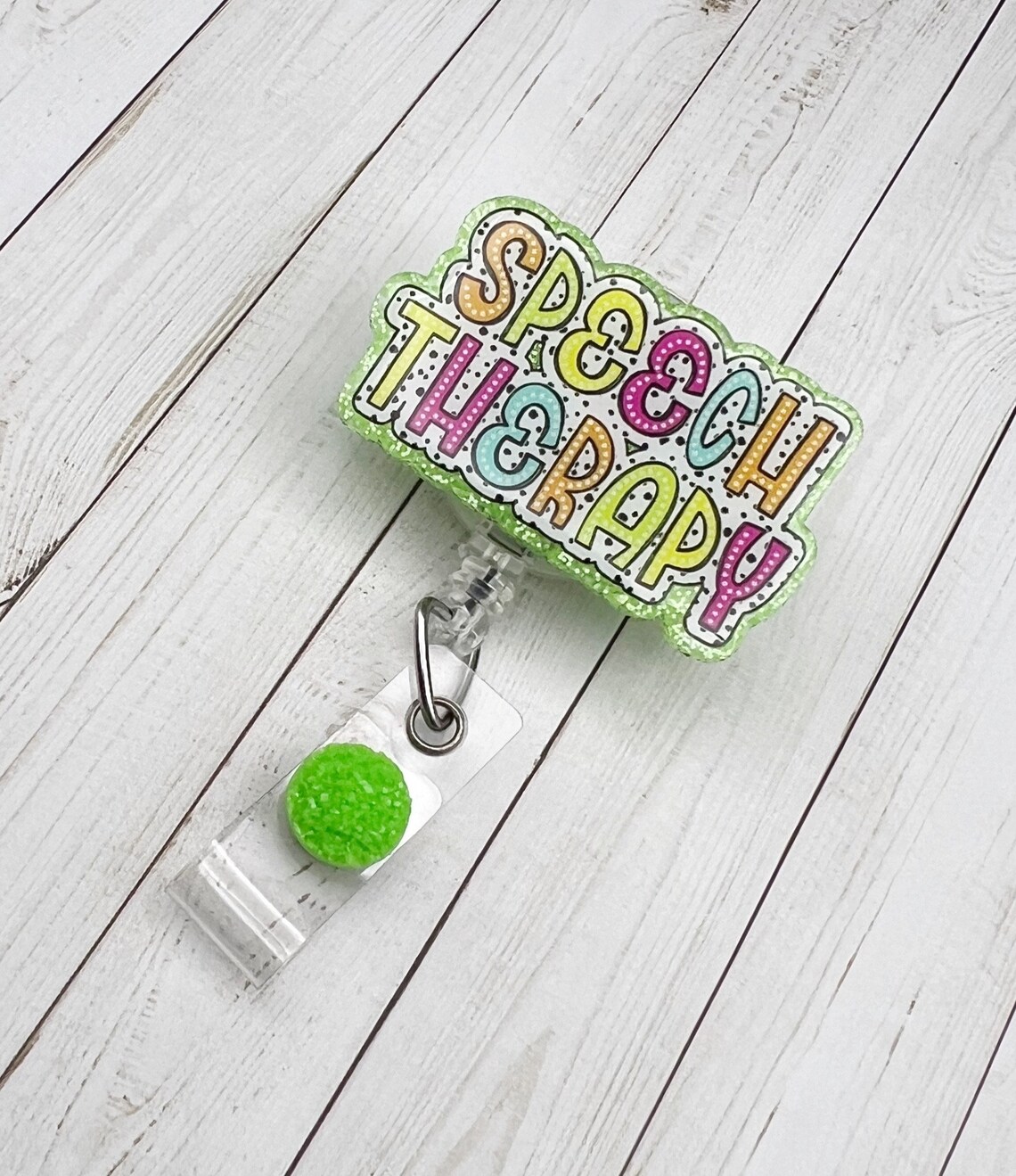 Speech Therapy Badge Reel | Cute Badge Reel | Badge Holder | SLP Gift ...