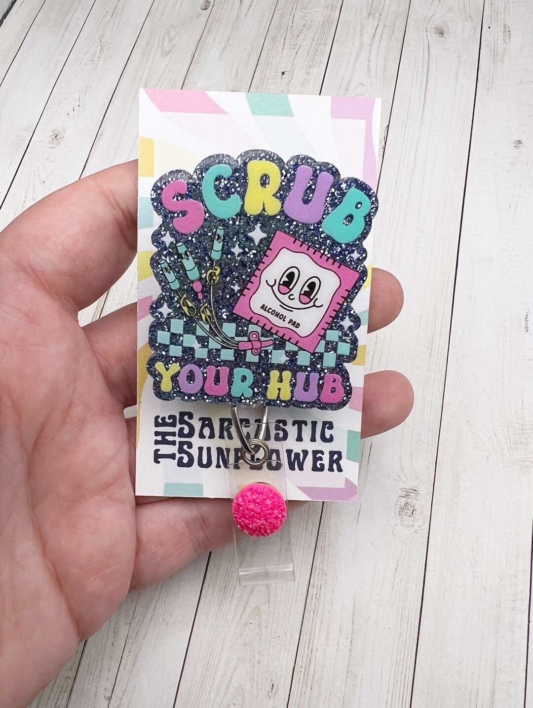 Scrub Your Hub Badge Reel | Infection Prevention | Infection Control ...