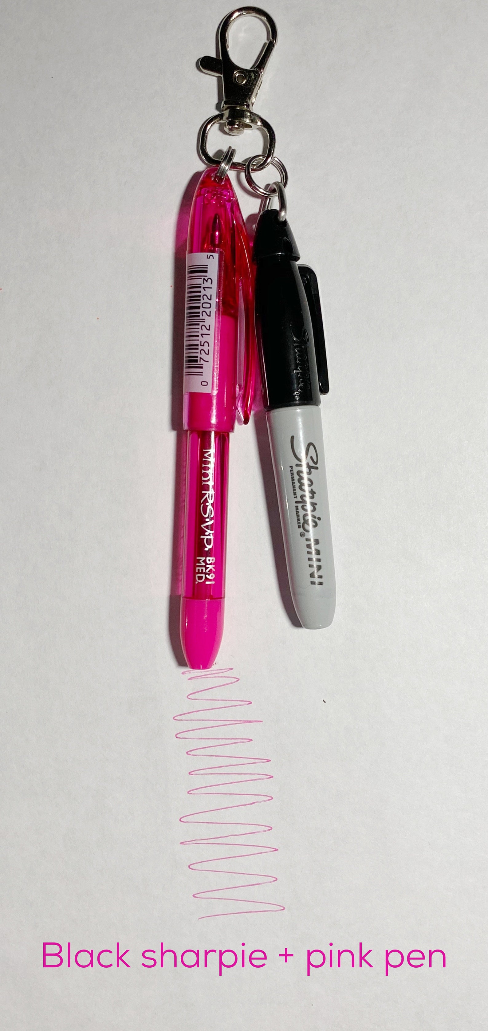 Sharpie and Pen Keychain Badge Reel Sharpie Badge Reel Pen - Etsy