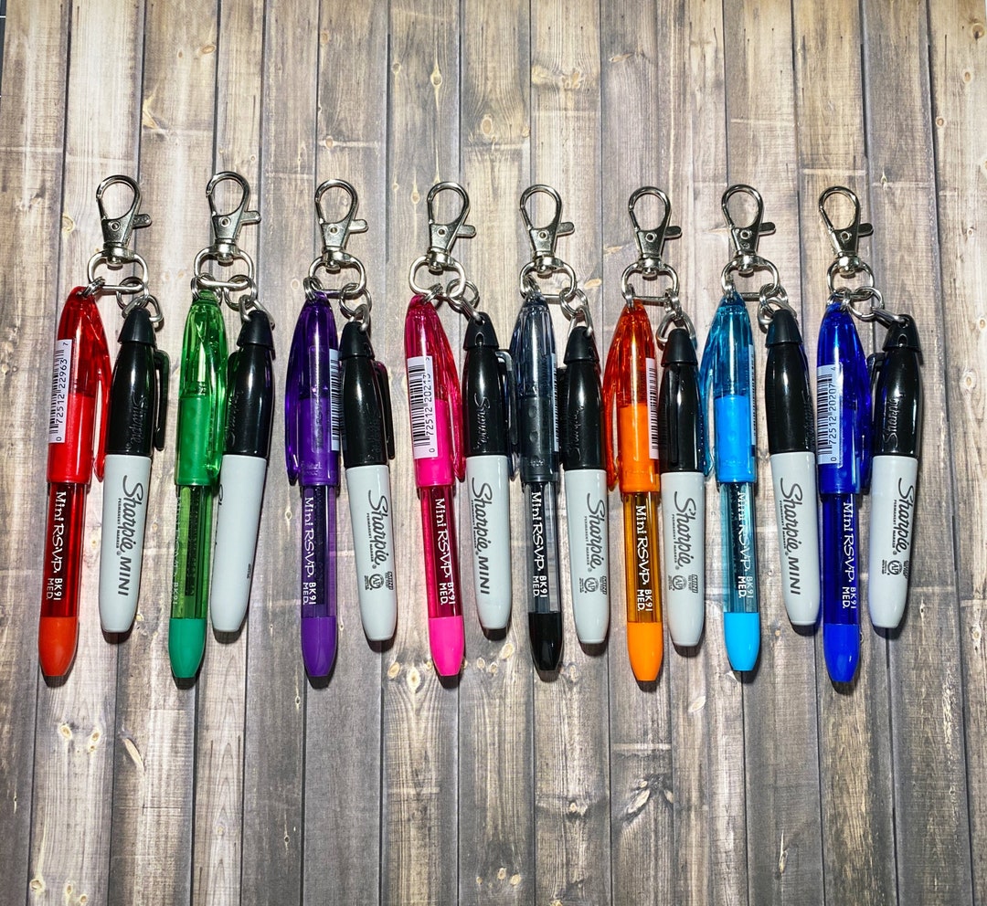 Sharpie and Pen Keychain | Badge Reel Sharpie | Badge Reel Pen ...