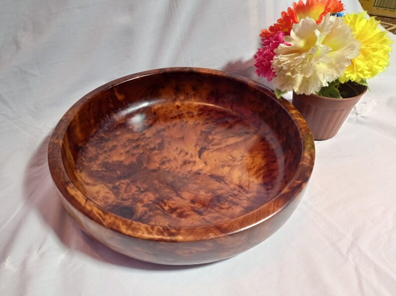 BOWL Wooden Thuya Bowl Home Decor Thuya Root Wood Bowl Knot - Etsy